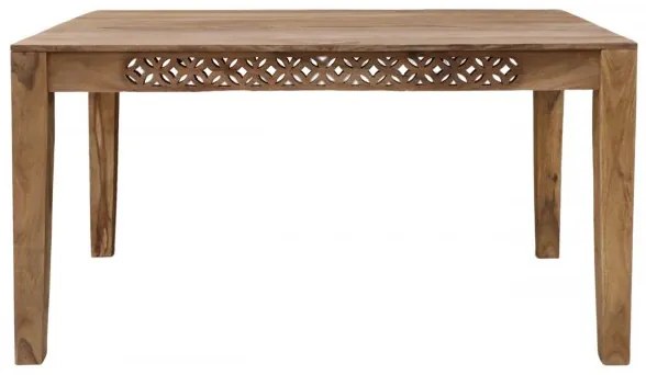 Indický nábytek - Jídelní stůl Mira 140x90 z indického masivu palisandr Natural