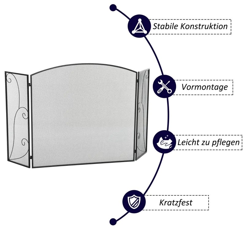 PEPU Krbová zástěna 132,5 x 76,5 cm
