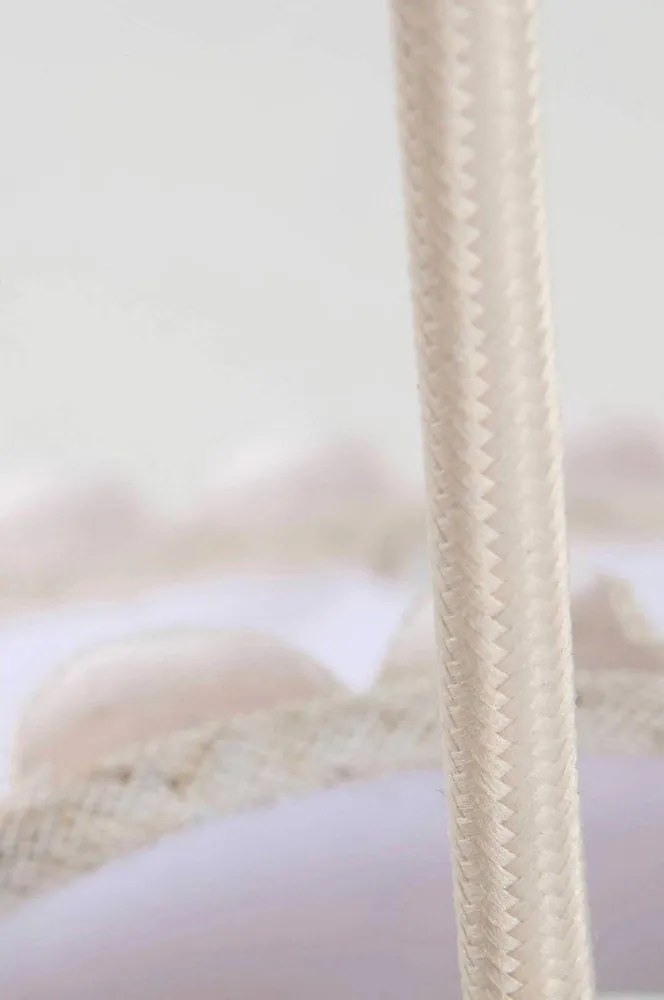 Béžové lněné závěsné svítidlo ø 40 cm Alina – Jotex