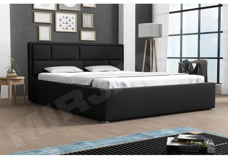 Čalouněná postel s rolovaným roštem Nido, Rozměr postele: 140x200, Potah: Victoria 14 853