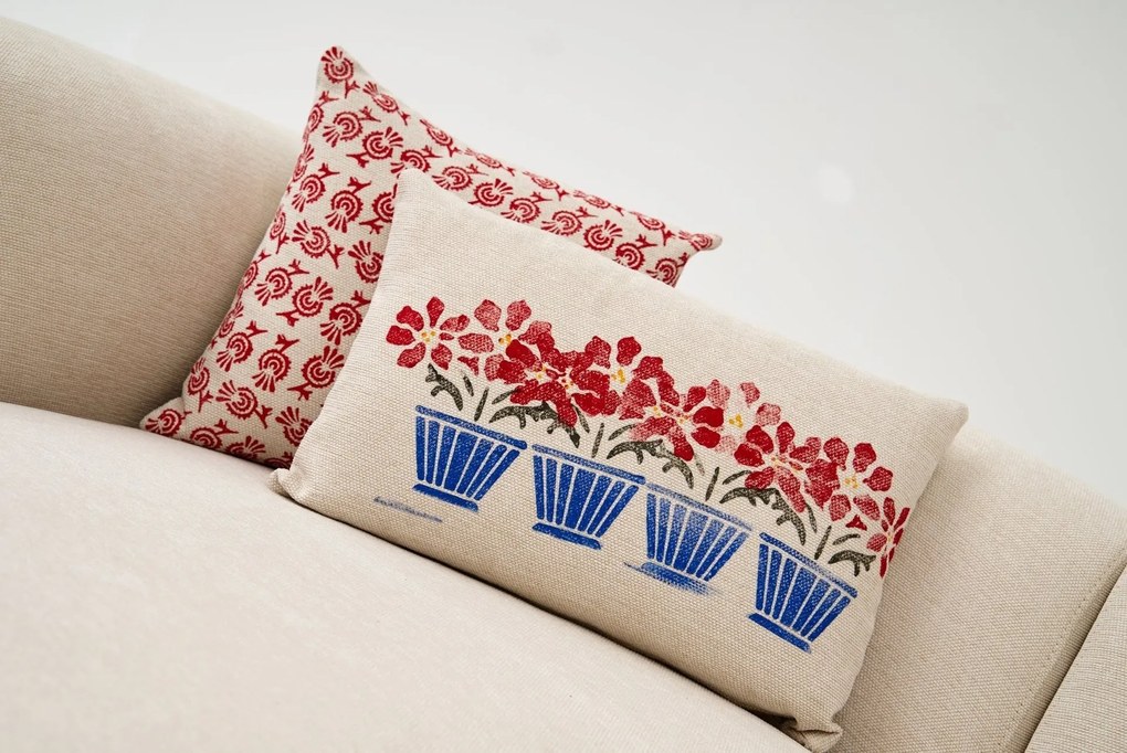 Hanah Home Rohová pohovka LINDEN MINI levá krémová