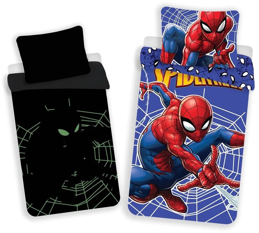 Jerry Fabrics Svítící povlečení Spiderman - Spiderman | 140 x 200 cm / 70 x 90 cm