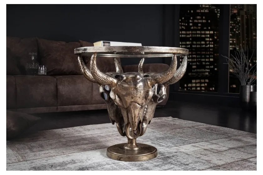 Massive home | Konferenční stolek MATADOR 56 CM bronzový