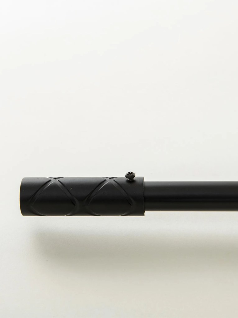 MK Lůžkoviny Garnýž jednořadá Roberto - matná černá 160 - 300 cm
