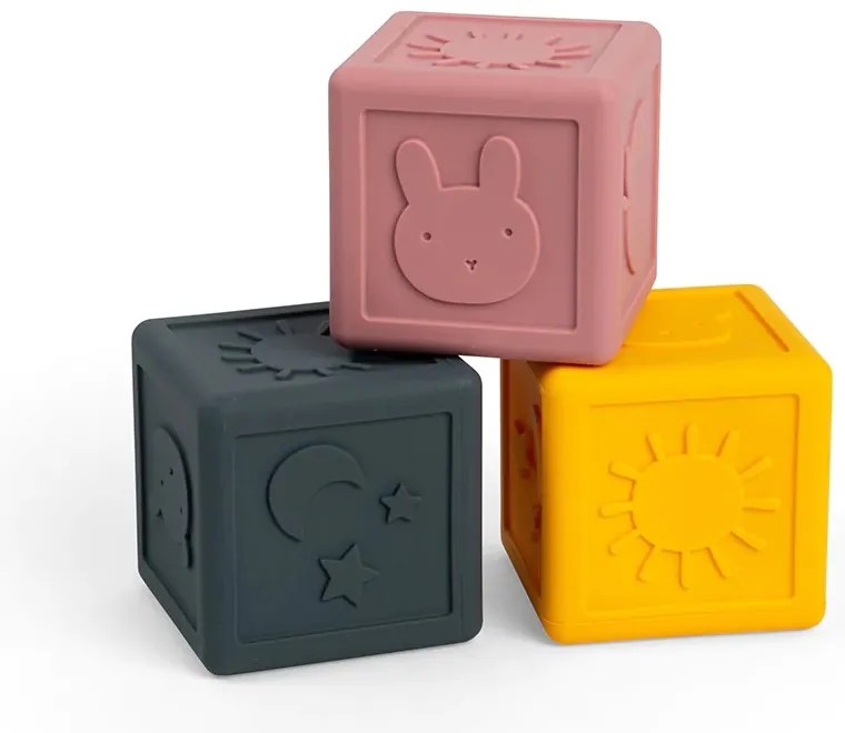 Bigjigs Toys Silikonové senzorické kostky