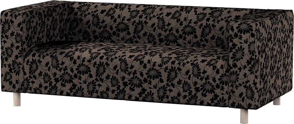 Potah na pohovku IKEA Klippan 2-místná barva hnědá látka pletený vzor, vzorované