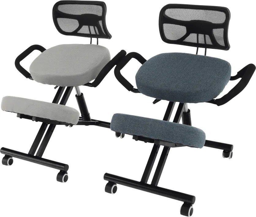 Ergonomická kľakačka, šedohnědá taupe / černá, RUFUS