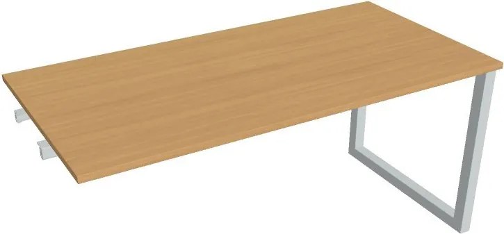 Hobis Kancelářský pracovní stůl k řetězení Hobis UJO 1600R, bílá RAL 9016, deskabuk