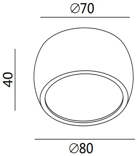 Fabas 3428/71/102 - LED Bodové svítidlo VASTO 1xLED/7W/230V