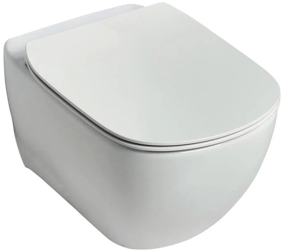 Ideal Standard Tesi - Závěsné WC s deskou SoftClose, AquaBlade, bílá, T354601
