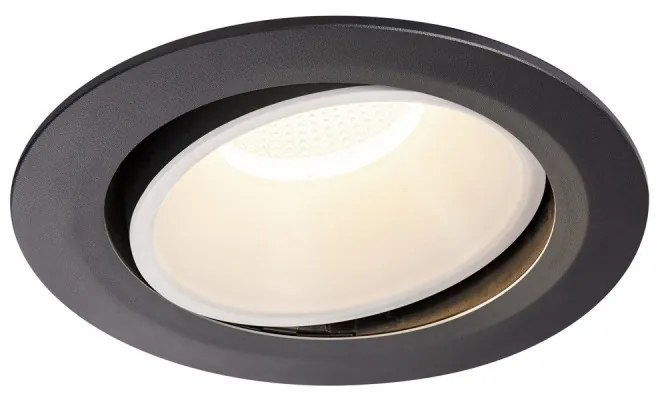 NUMINOS® MOVE DL XL vnitřní LED zápustné stropní svítidlo černá/bílá 4000 K 40° otočné a výkyvné - B