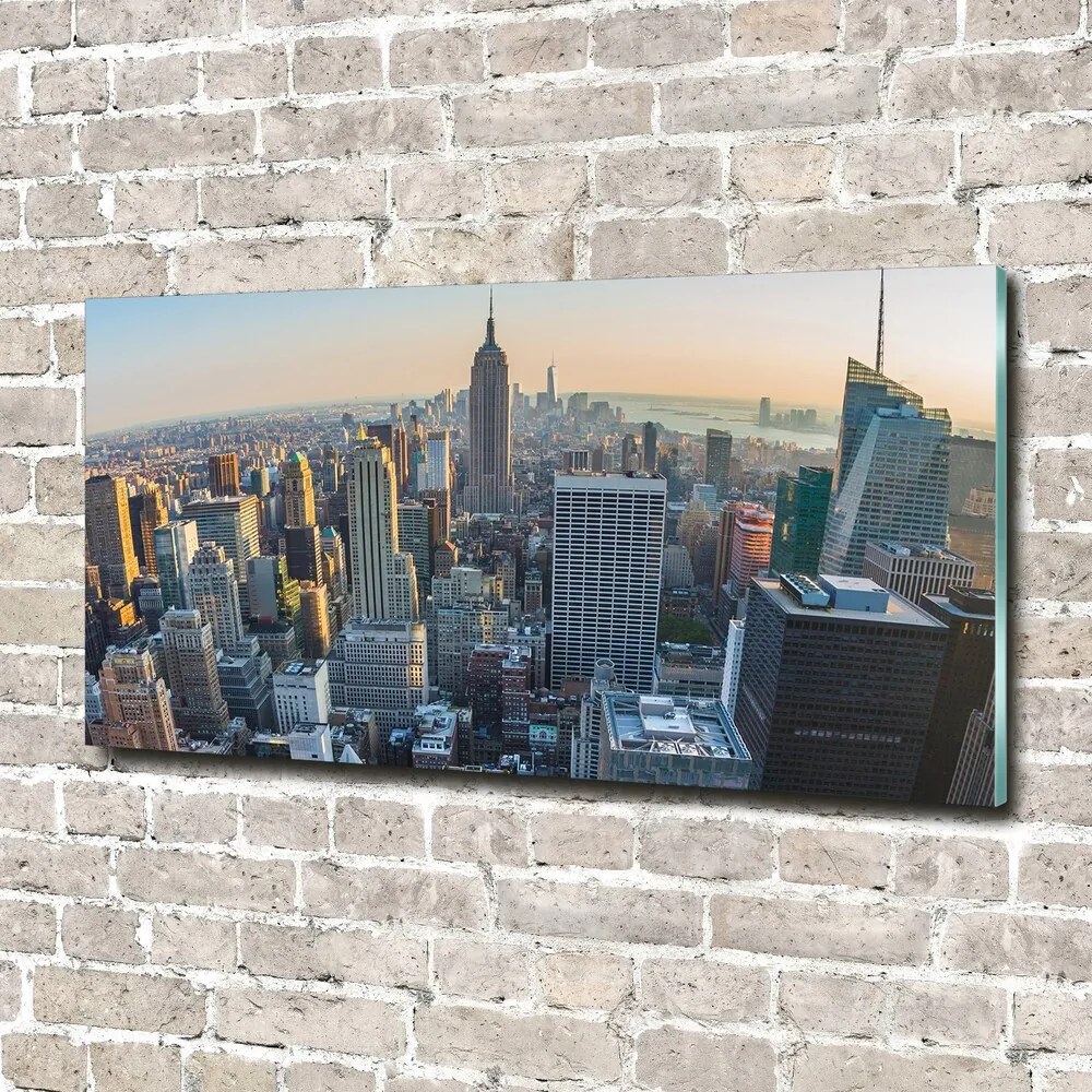 Wallmuralia Foto obraz fotografie na skle Manhattan New York 140x70 cm