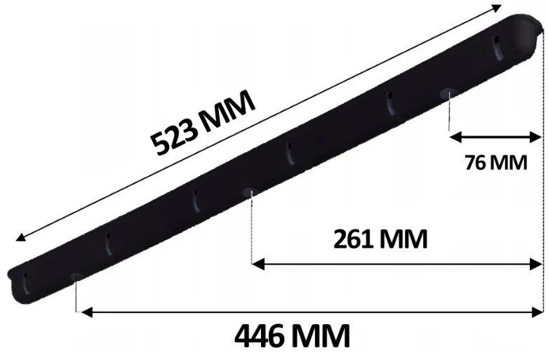 Erga Erga, stropní věšák na sušení prádla 6x160 cm, černá, ERG-SEP-10SUSSU6PCZ16