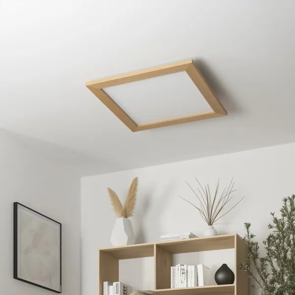 Eglo - LED RGB Stmívatelný přisazený panel SALOBRENA-C LED/40W/230V hnědá + DO