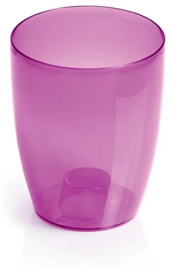 PROSPERPLAST Květináč - COUBI ORCHID, kulatý průsvitný Průměr: 13,2 cm, Barva: fialová