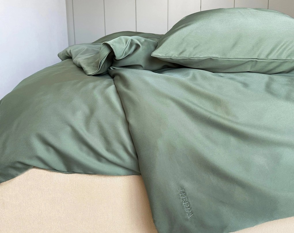HEDDA Povlečení Tencel™ Lyocell Iballa zelené rozměr: povlečení na peřinu 140 x 200 cm