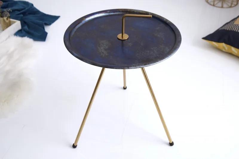 Deflee Odkládací stolek SIMPLY CLEVER 42 CM modrý OS39493kov  42 cm x 55 cm x 42 cm