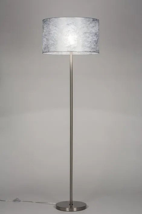 Stojací designová lampa Massimo Silver Look (poslední kus)