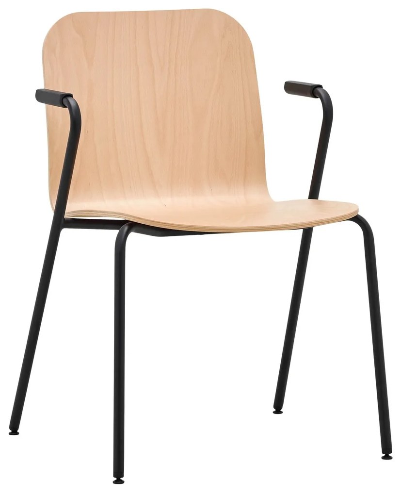 RIM - Židle LAMBDA WOOD LA 4011.091 s područkami