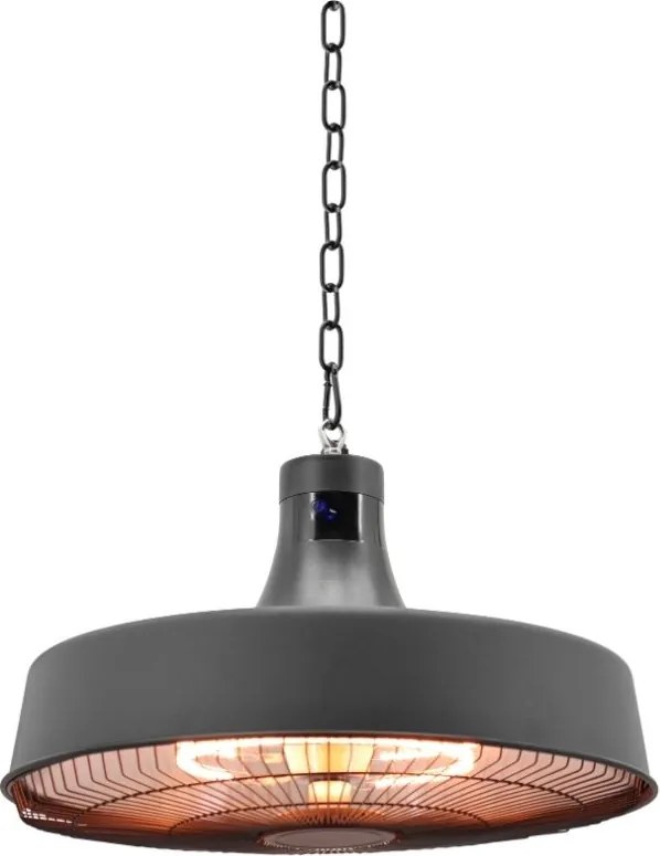 Závěsný terasový infrazářič, 2100 W, černý