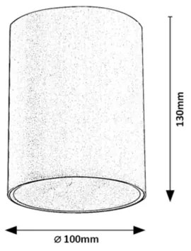 Rabalux 7819 - Venkovní bodové svítidlo ZOMBOR 1xGU10/35W/230V kulatý IP54