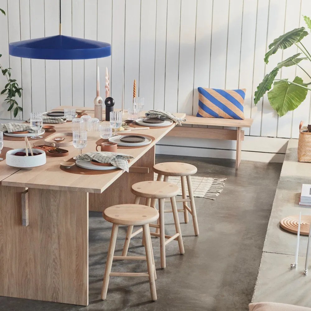 Modré kovové závěsné svítidlo ø 65 cm Hatto – OYOY Living Design