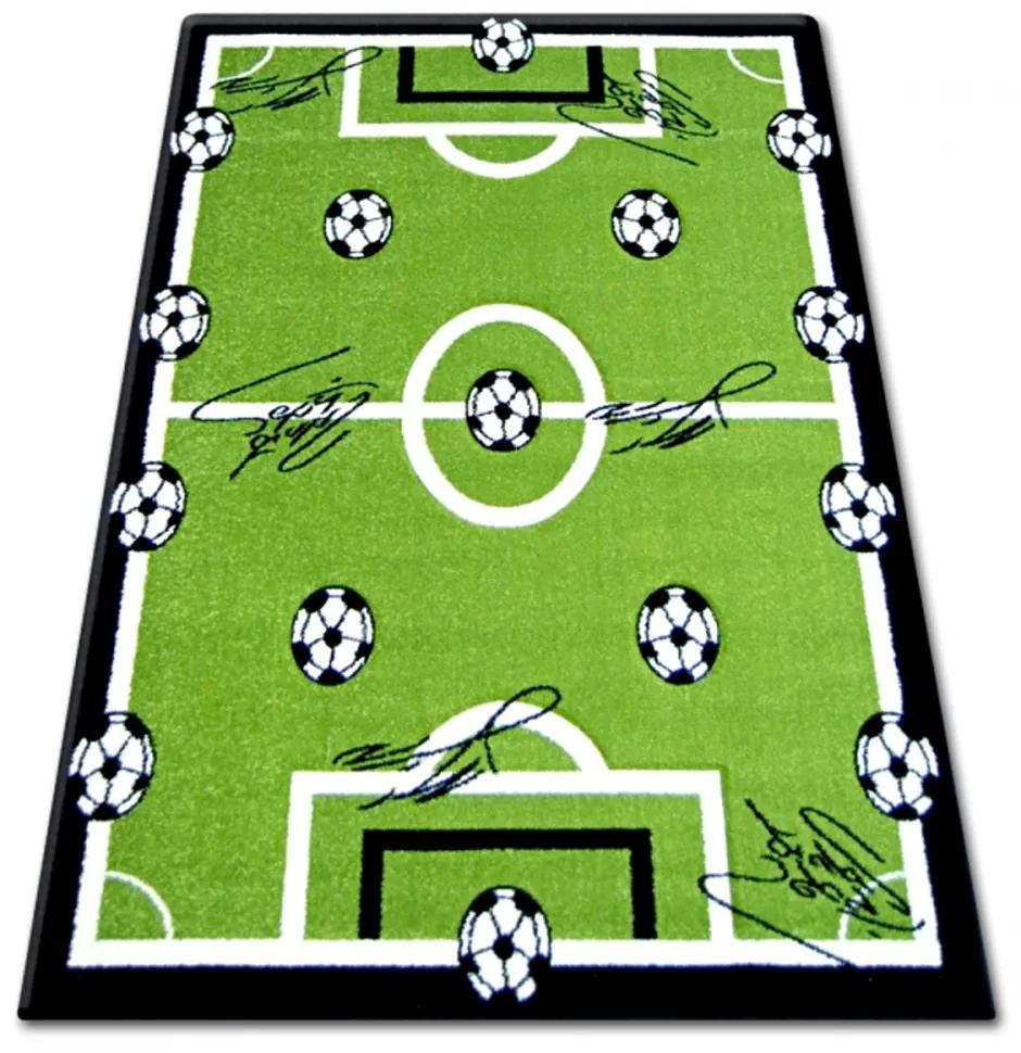 Dětský kusový koberec Fotbalové hřiště zelený 2, Velikosti 160x220cm