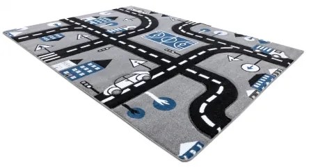 koberec PETIT MĚSTO, ULICE, šedý velikost 128x160 cm | krásné koberce cz