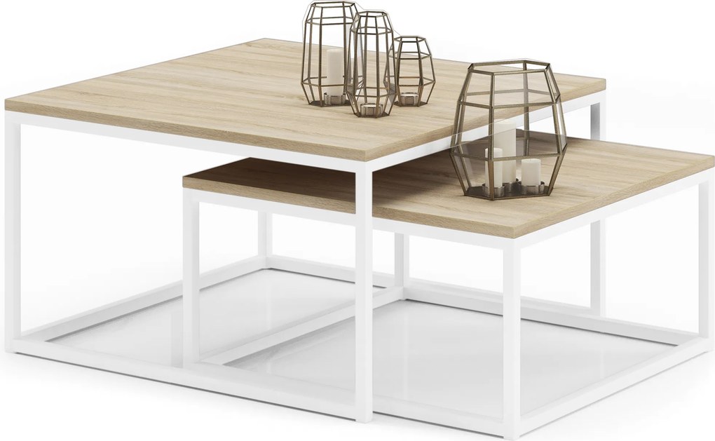 ADRK Furniture Konferenční stolek 2v1 KAMA CT-KAM-W-S