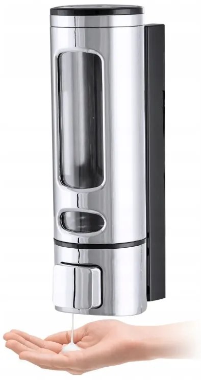 Gamma příslušenství, nástěnný dávkovač mýdla 400ml AH50, chromová, GMA-DOZS-CH