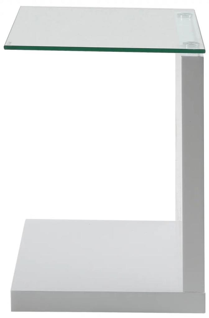 Bighome - Příruční stolek TUPIT 40 cm, bílá