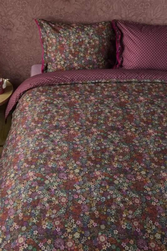 Pip Studio perkálové povlečení Tutti i Fiori červené 200x200 + 2x 70x90 cm