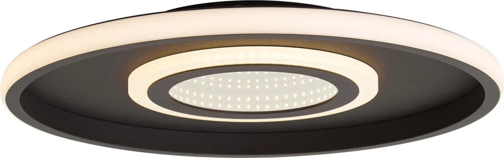 Moderní stropní svítidlo černé vč. LED a 3-stupňového vypínače - Frini