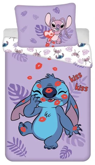 Jerry Fabrics Povlečení Lilo a Stitch Kiss 140x200,70x90 cm