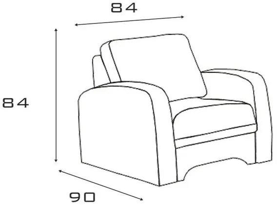 Křeslo IMPULS | 84 cm | VÝBĚR TKANIN