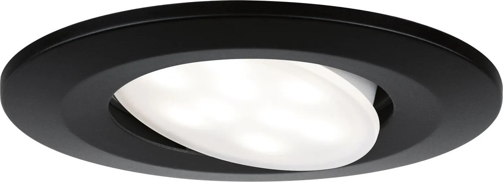 P 99991 Vestavné svítidlo LED Calla IP65 kruhové 4.000K 3x6,5W černá mat výklopné - PAULMANN