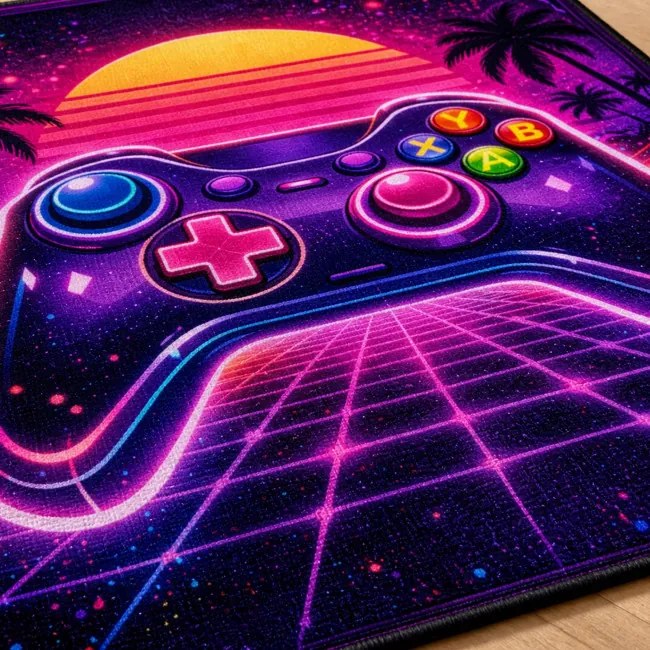Protiskluzový herní koberec Retro Pad