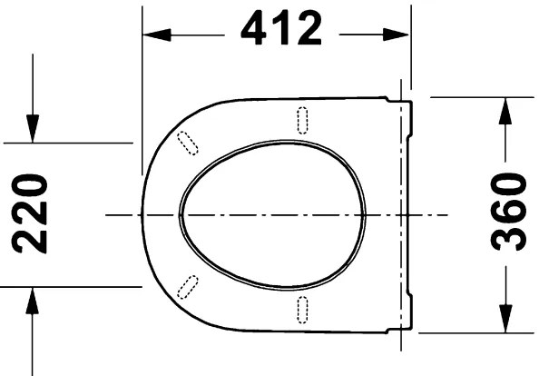 Duravit 28310000 - Záchodové prkénko D-CODE 37,4x42 cm bílá
