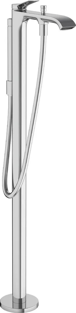 Hansgrohe Vivenis, volně stojící vanová baterie do podlahy, s příslušenstvím, chromová, 75445000