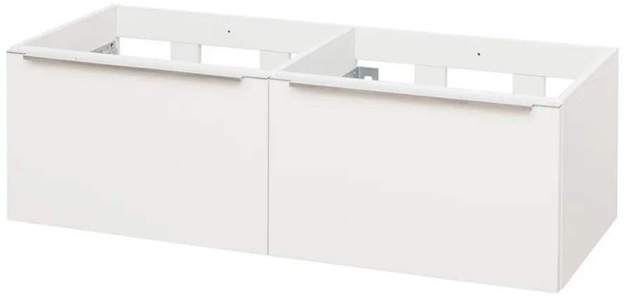 Mereo Mereo, Mailo, koupelnová skříňka 121 cm, bílá, dub, antracit, CN518S