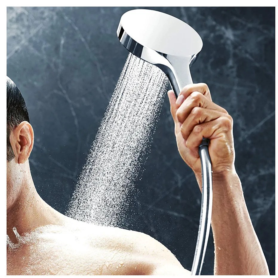 Hansgrohe Rainfinity, ruční sprchová hlavice 130 3-funkční, chromová, 26864000