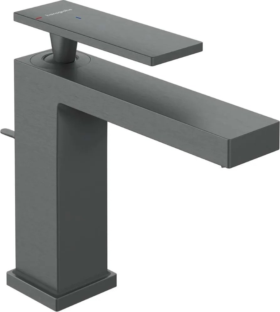 Hansgrohe Tecturis E - Umyvadlová baterie s výpustí, CoolStart, EcoSmart+, kartáčovaný černý chrom 73014340