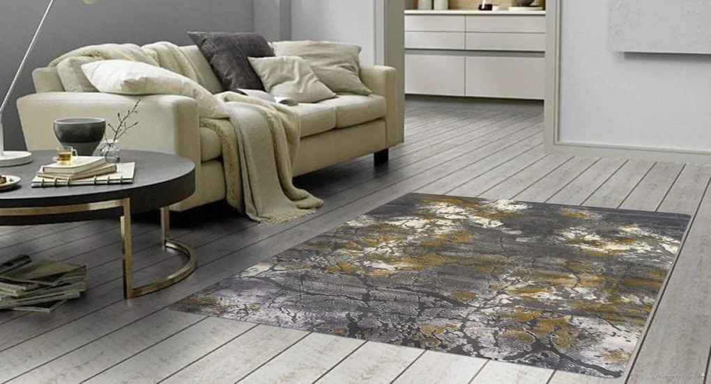 Berfin Dywany Kusový koberec Zara 9651 Yellow Grey - 160x220 cm
