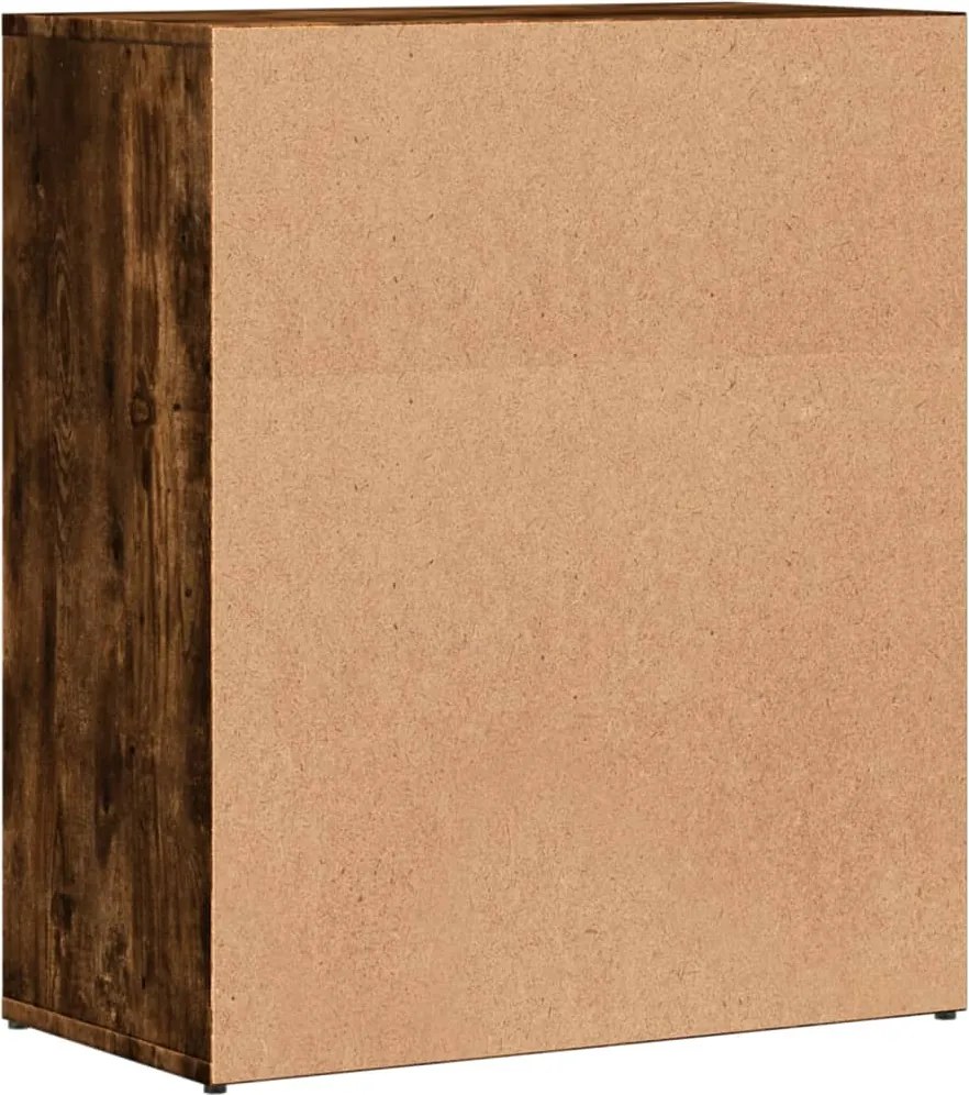 Příborníky 2 ks kouřový dub 60 x 31 x 70 cm kompozitní dřevo 3276543