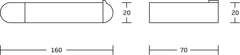Mexen Adox, držák toaletního papíru, černá matná, 7018233-70