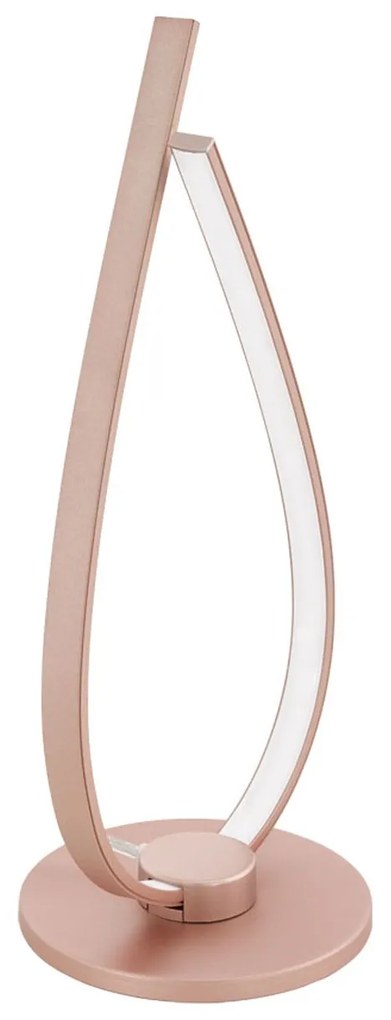 Eglo 97364 PALOZZA - LED moderní stolní lampička v růžově zlaté barvě
