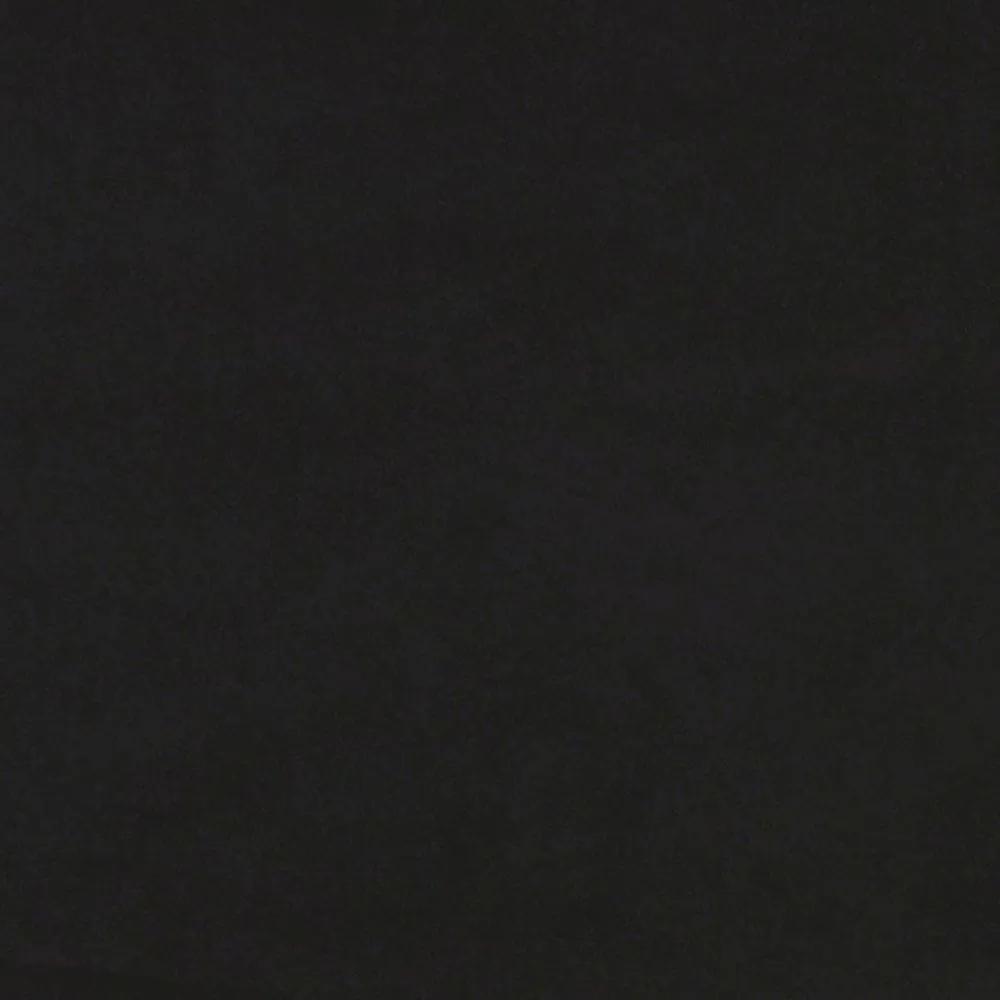Petromila 2místná rozkládací pohovka s podnožkou černá samet