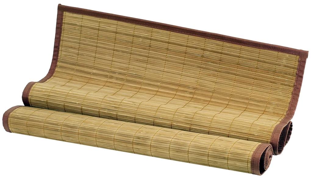 Artium Rohož za postel bambusová, barva hnědá