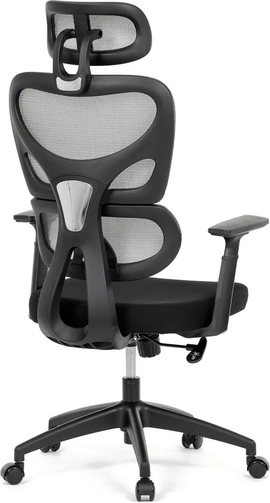 Ergonomická kancelářská židle LEXON - šedá síťovina