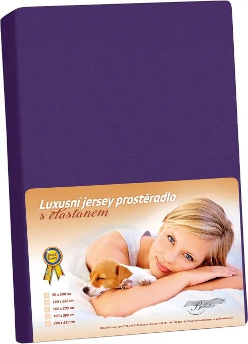 Bellatex Jersey LUX Modrá 120x200 cm
